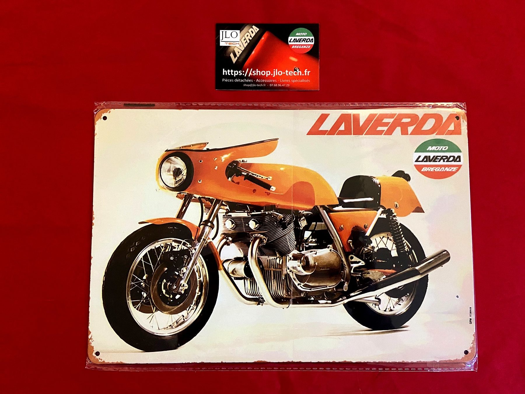 Plaque métal de garage Laverda 750 SFC - JLO Tech