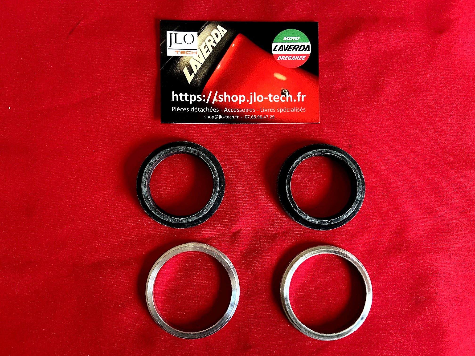 Kit complet bagues pour supports de phare Laverda 750 GT, S, SF ...